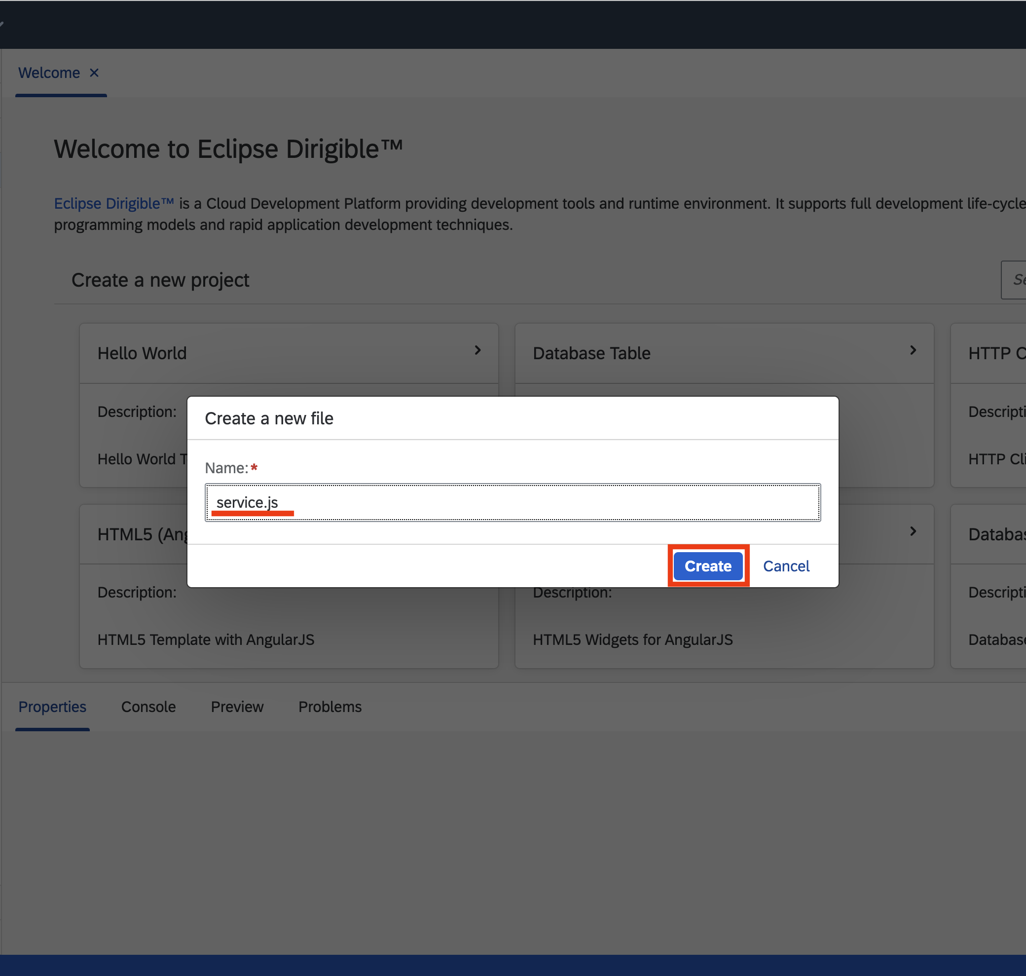 Getting Started - Eclipse Dirigible Documentation