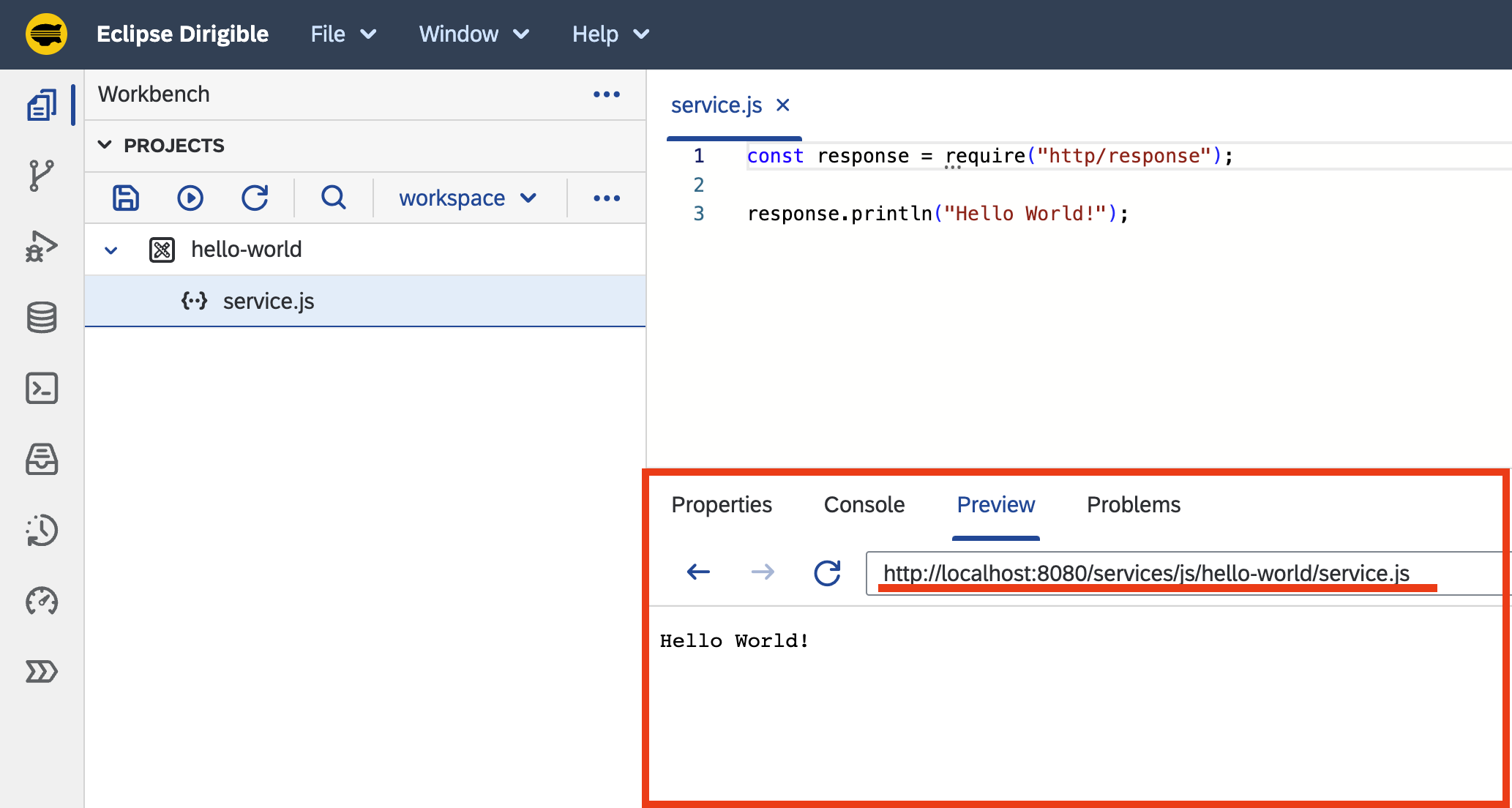 Getting Started - Eclipse Dirigible Documentation